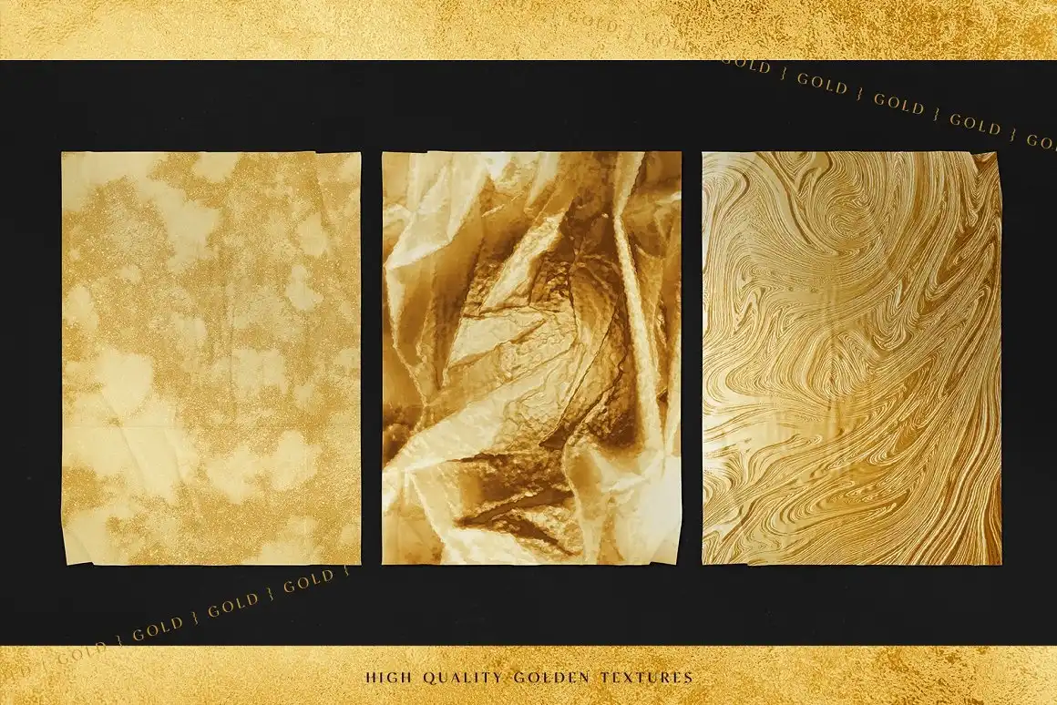 100 Golden Textures Free Download