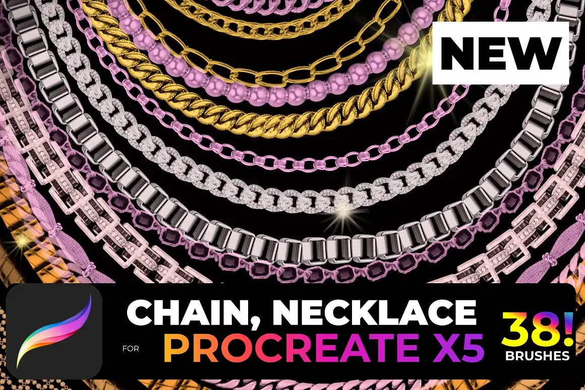 38! Chain, Necklace for Procreate-X5 Free Download