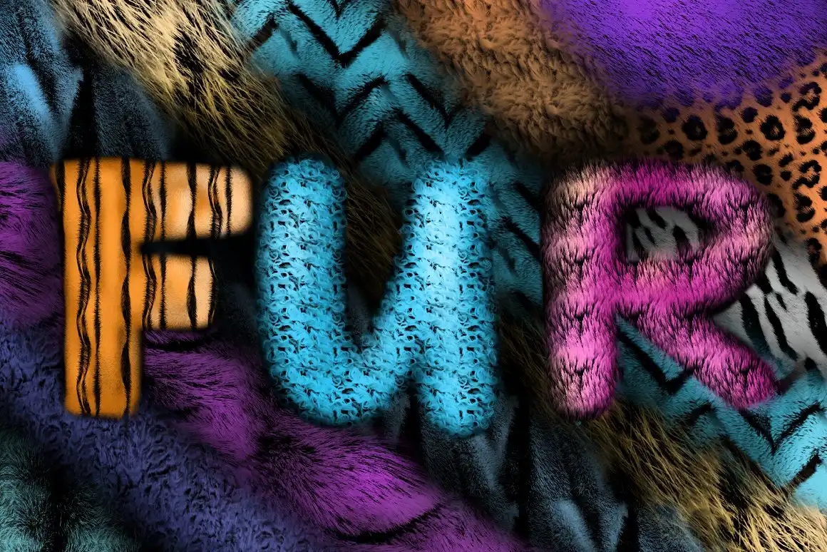 55 FUR TEXTURE Brushes for PROCREATE Free Download