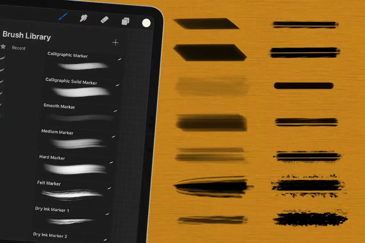 Dans Dry Marker Brush Procreate Free Download