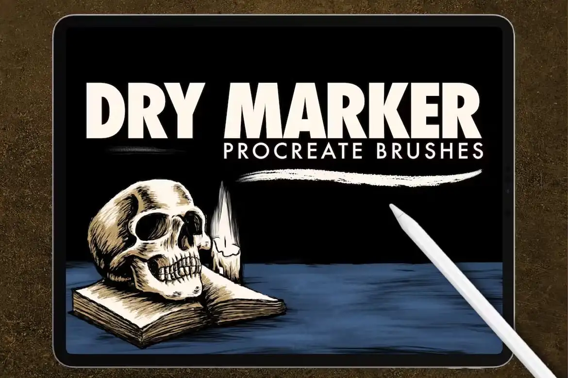 Dans Dry Marker Brush Procreate Free Download