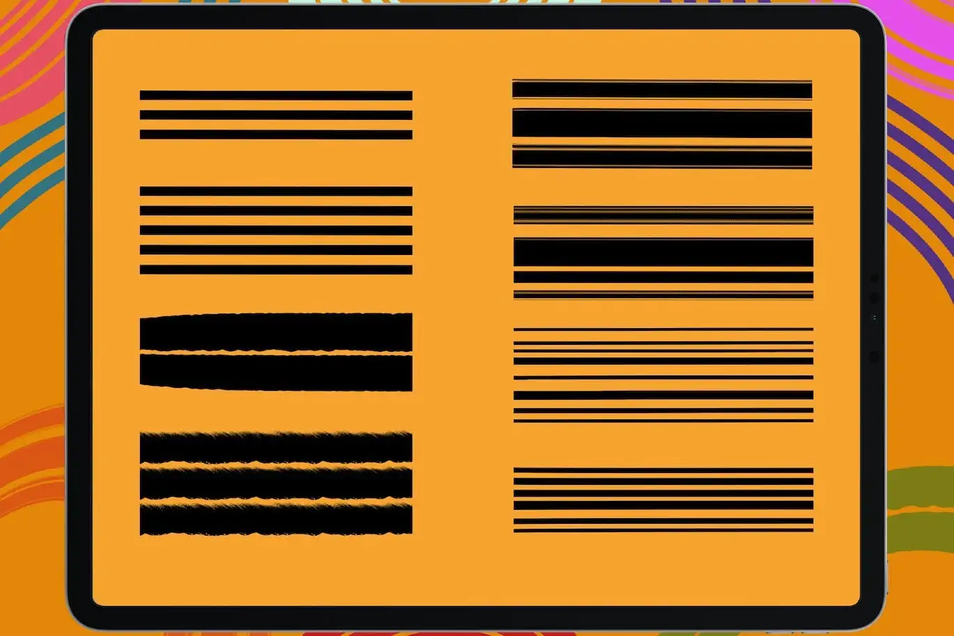 Multiline Brush Procreate Free Download