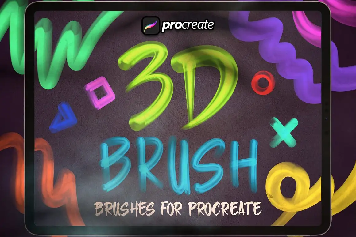 Procreate 3D Brush Pack Free Download