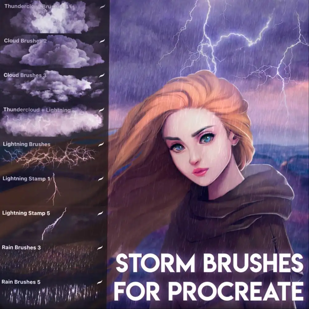 Storm Brushpack for Procreate - Brushes Pack