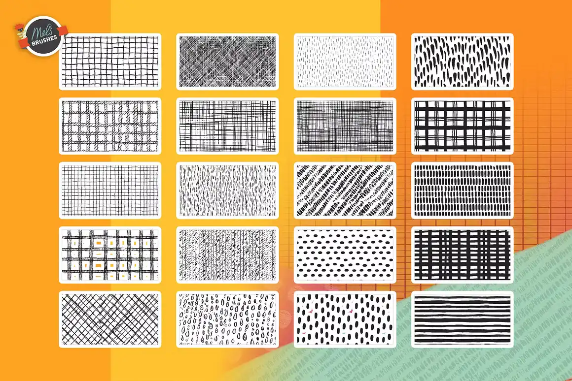 Lazy Lines Procreate Texture Pack Free Download
