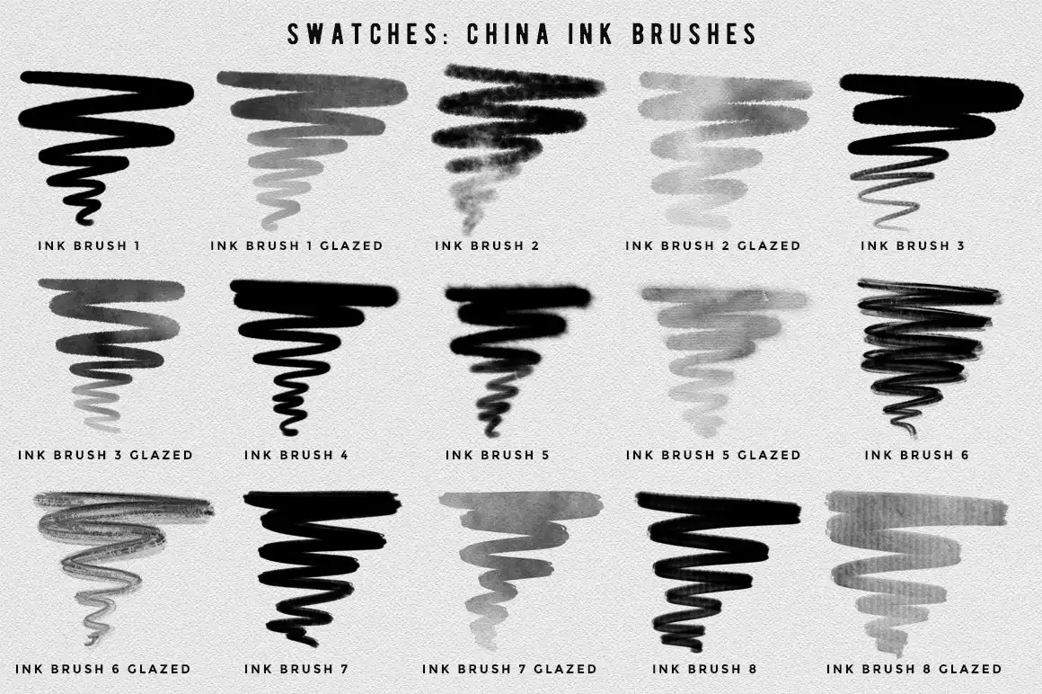 Procreate Ink brushes , set of 36 Free Download