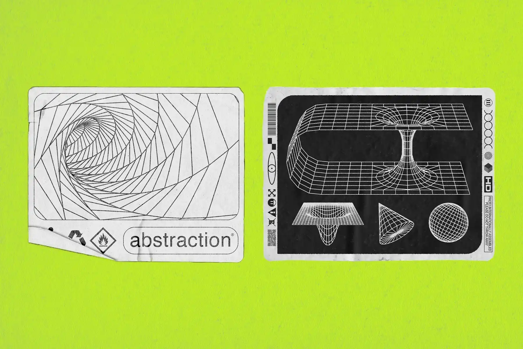 Wireframe Shapes Free Download