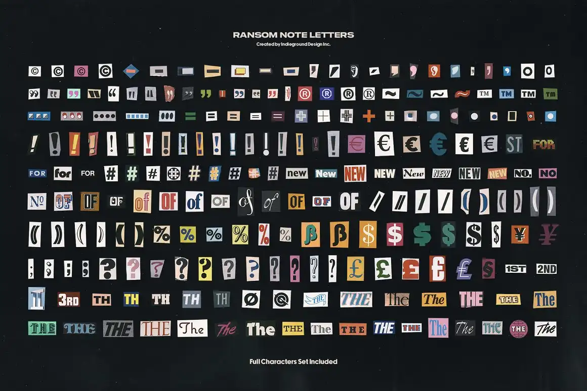 Ransom Note Letters UPDATED Free Download