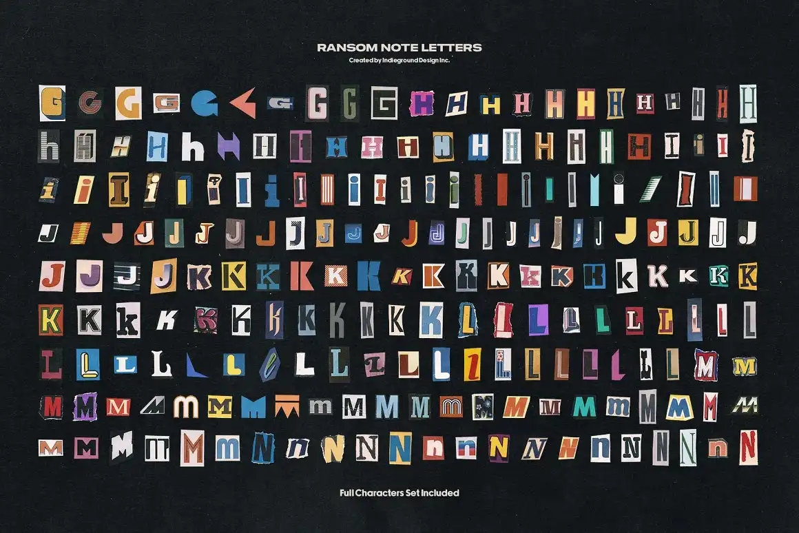 Ransom Note Letters UPDATED - Free Download