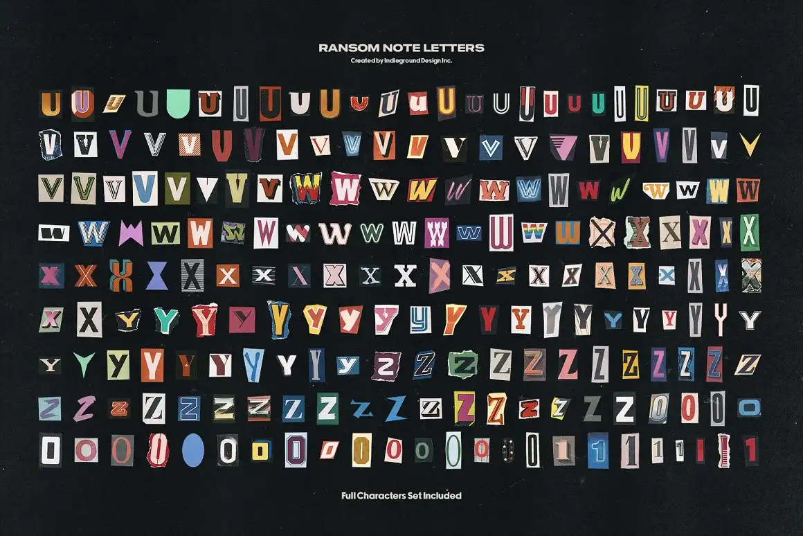 Ransom Note Letters UPDATED