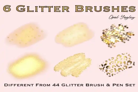 23 Glitter and Sparkle Procreate Brushes - Brushes Pack