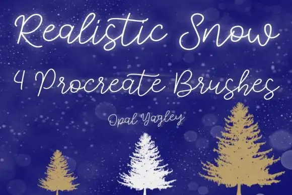 4 Realistic Snow Procreate Brushes Free Download