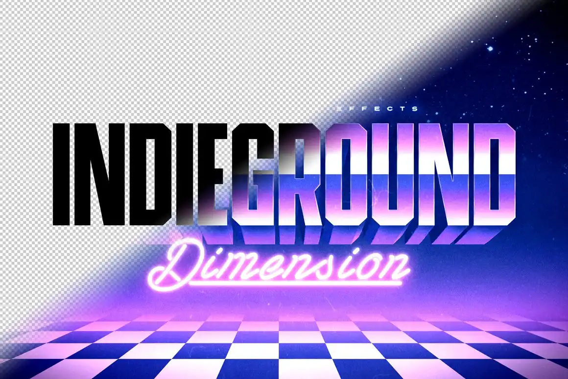 80s Text Effects Vol.2 - Brushes Pack