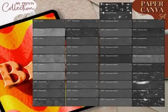 82 Paper Canva Procreate Brush Set - Free Download