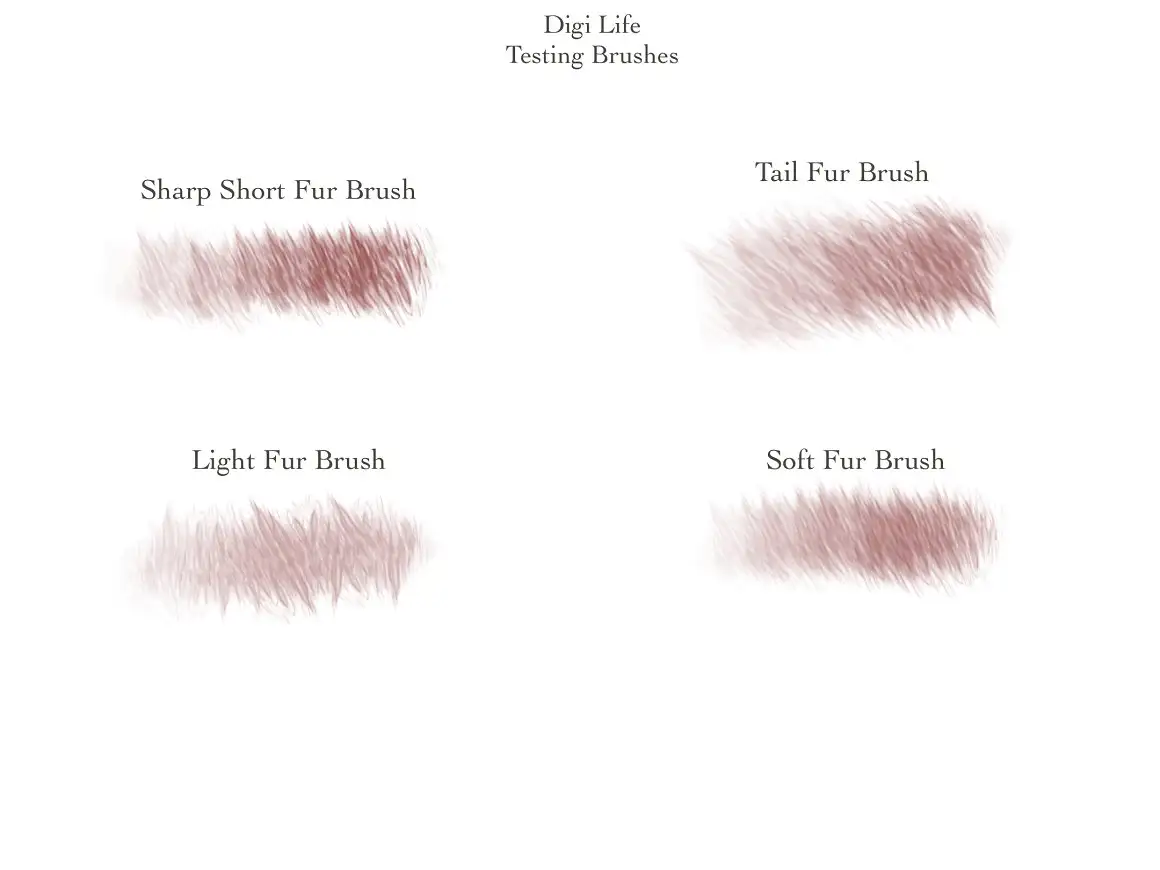 Animal's Fur Procreate Brushes Free Download