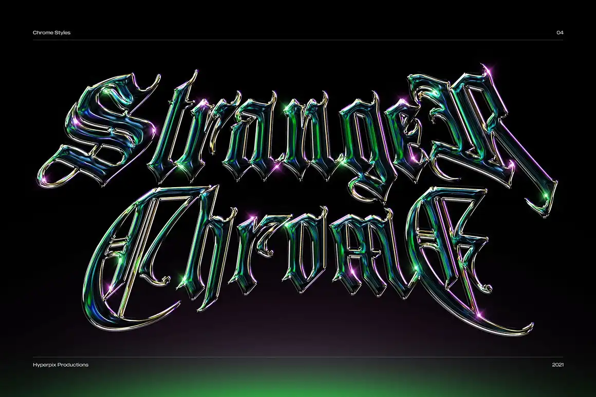 Chrome Text Styles Vol.4 Free Download