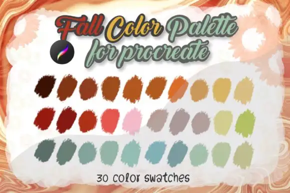 Fall Color Palette for Procreate|swatch Free Download
