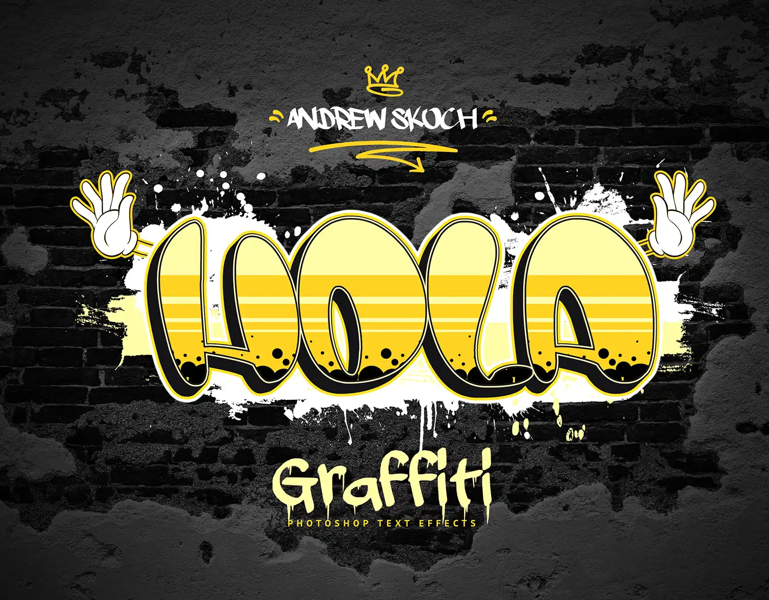 Graffiti Text Effects - 10 PSD - vol 3 Free Download