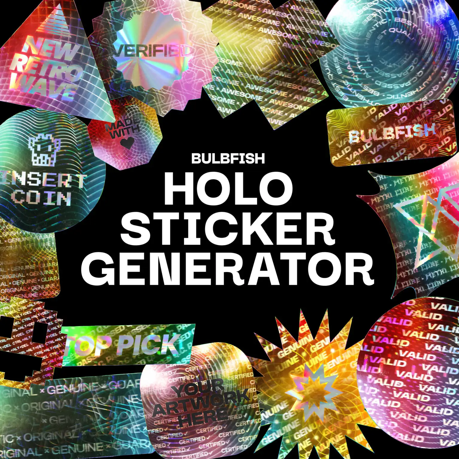 Holo Sticker Generator Free Download