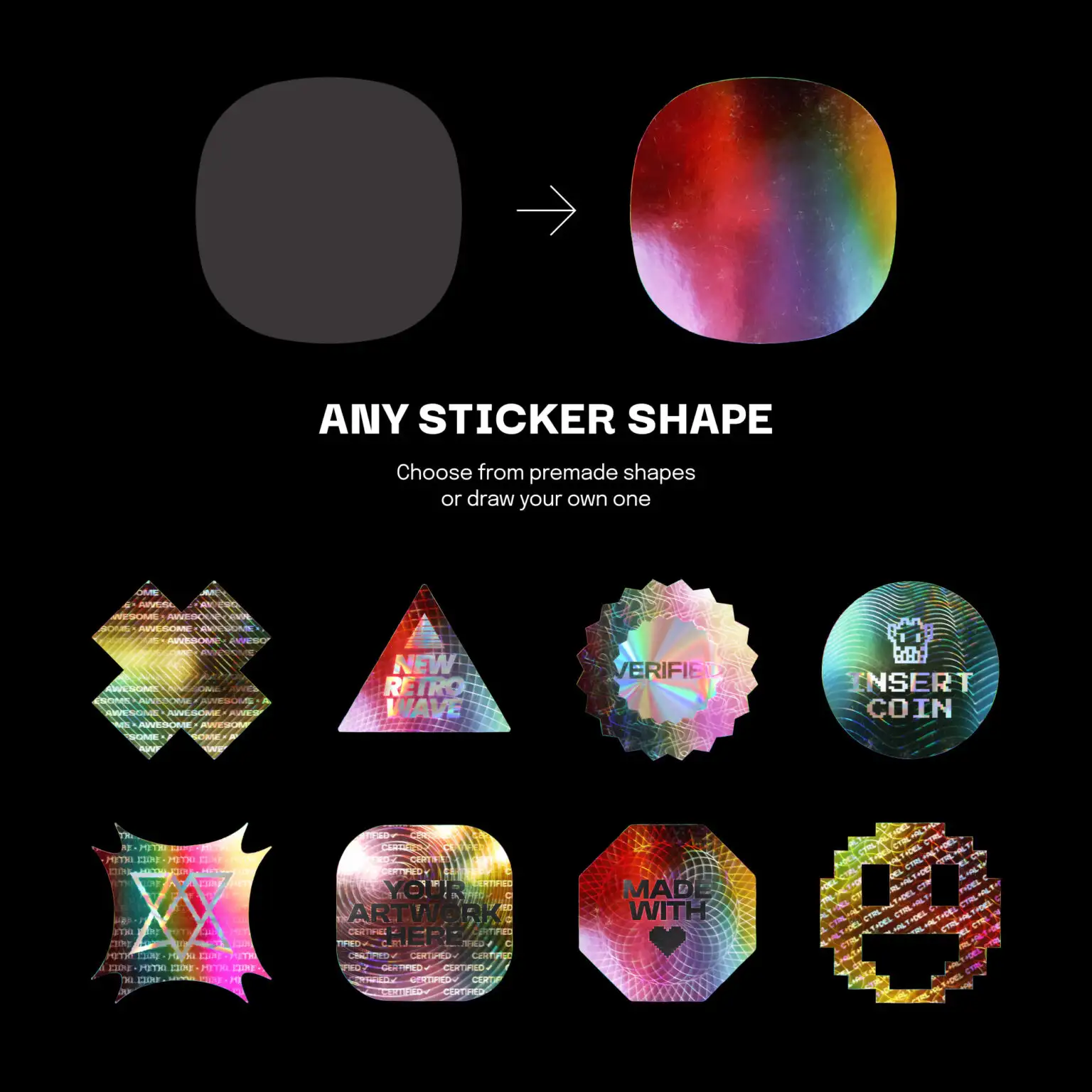 Holo Sticker Generator Free Download