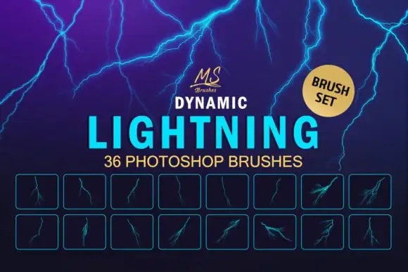 Lightning Photoshop Brushes Free Download