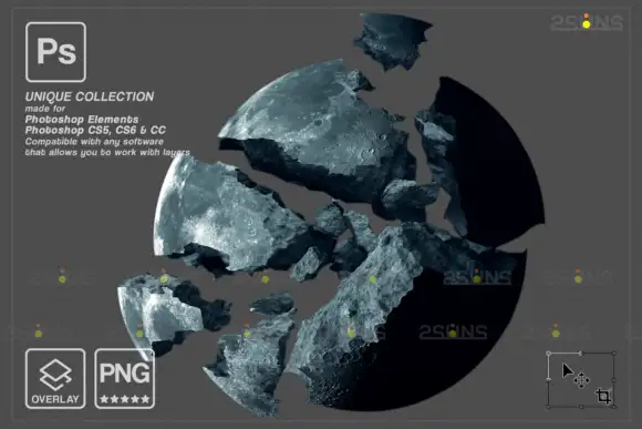 Planets Photoshop Overlay & Space 2 Free Download