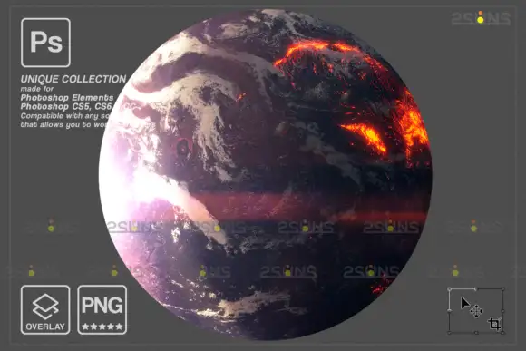 Planets Photoshop Overlay & Space 2 Free Download