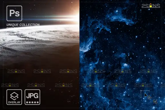 Planets Photoshop Overlay & Space Free Download