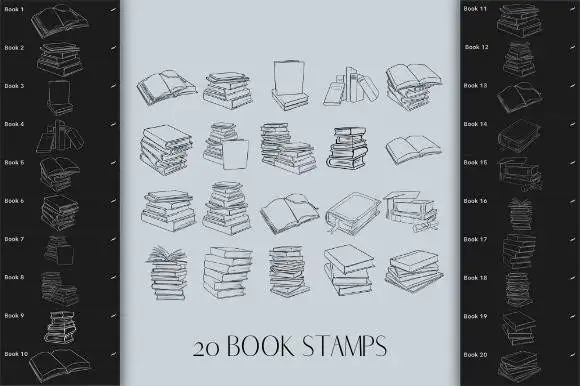 Procreate Book Stamps Brushes Set Free Download