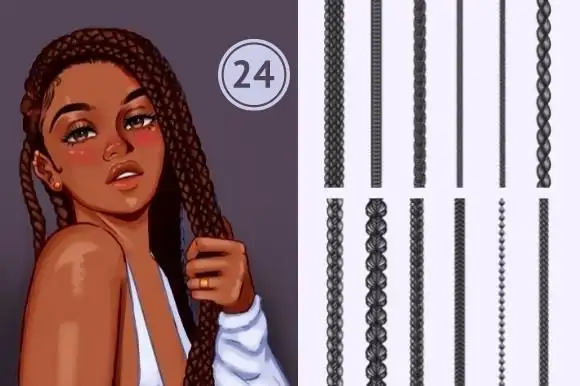 Procreate Braids Hair Brushes Free Download