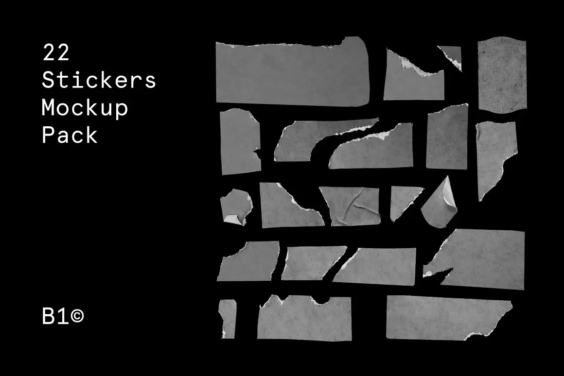 Sticker Mockup Pack Free Download