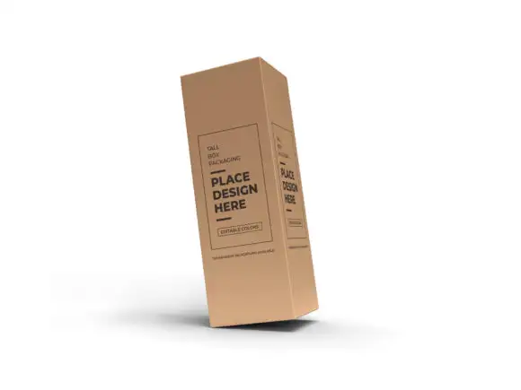 Tall Box Packaging 3D Mockup Bundle - Free Download