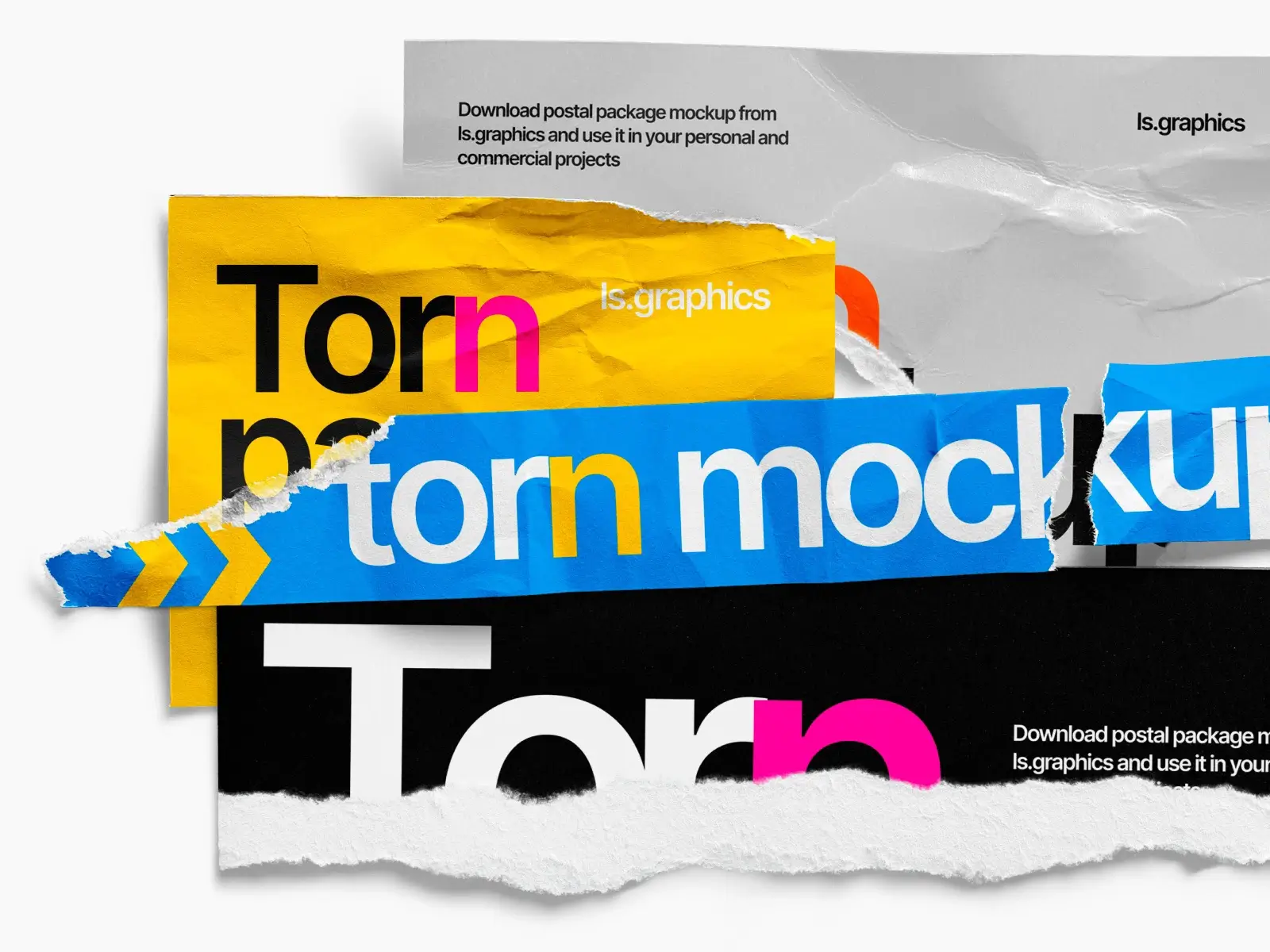 Torn Paper Mockups Free Download