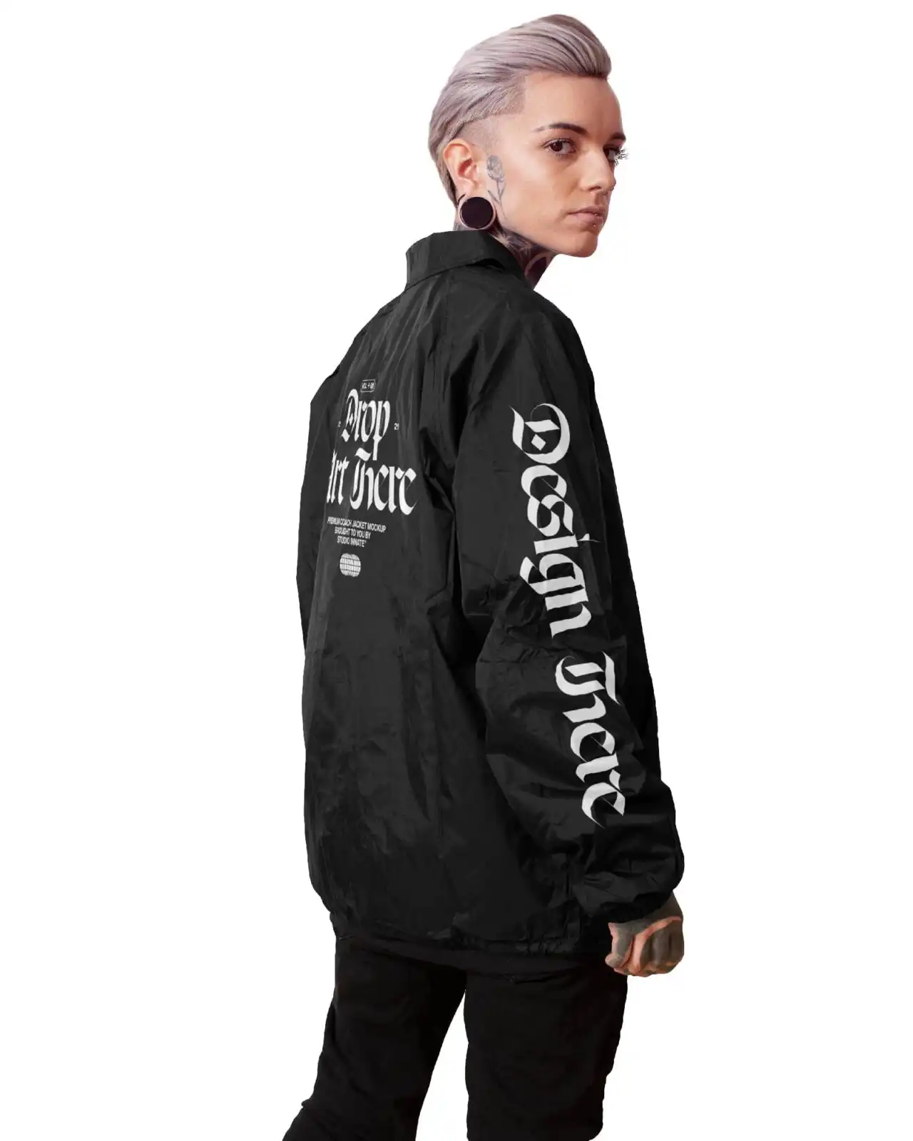Coach Jacket Mockup Free Download