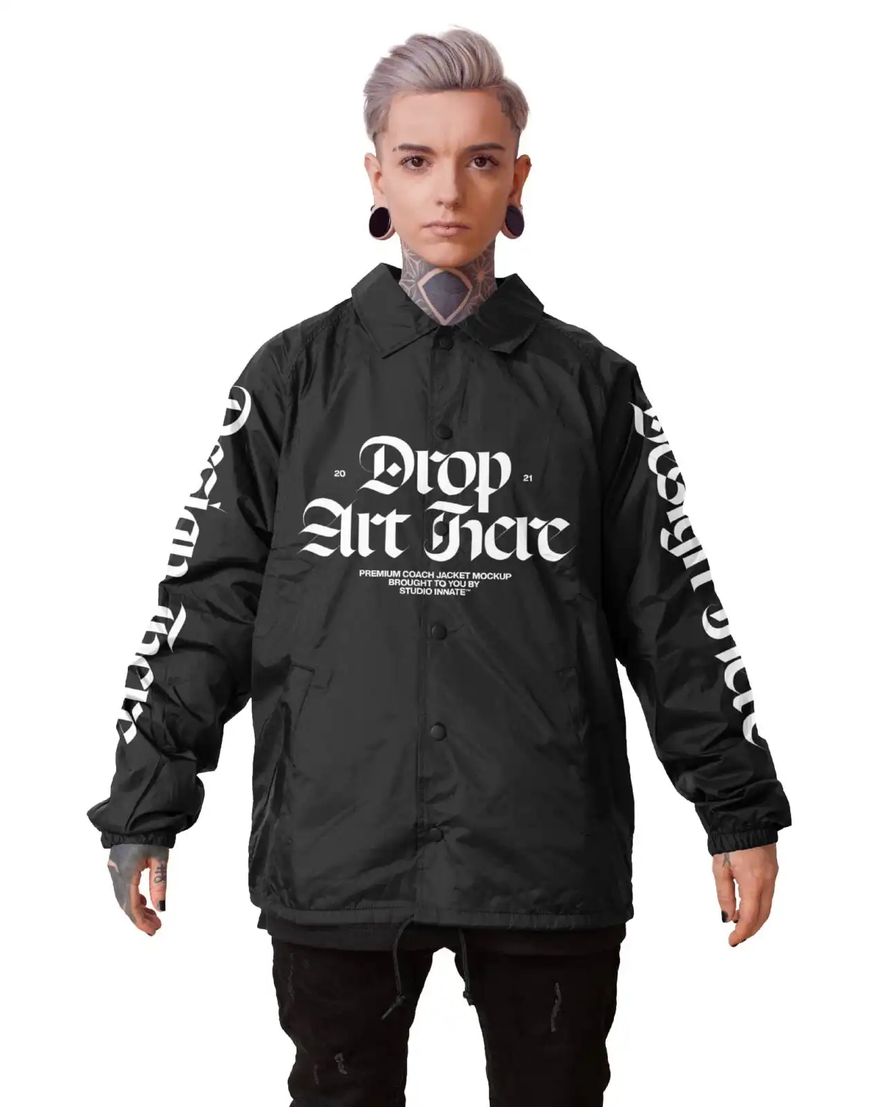 Coach Jacket Mockup Free Download