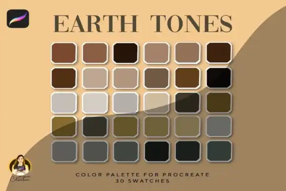 Earth Tones Procreate Color Palette Free Download