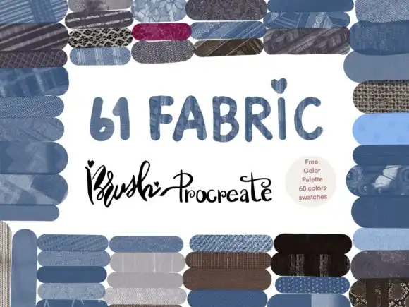 Fabric Brushes for Procreate,Texture Free Download