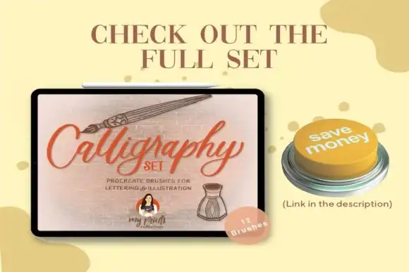 Fading Calligraphy Procreate Brush Free Download