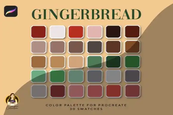 Gingerbread Procreate Color Palette Free Download