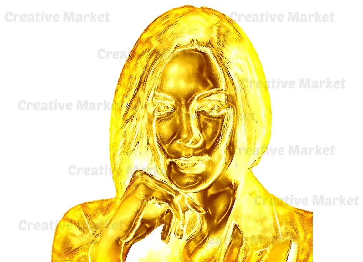 Gold Statue Photoshop Action Free Download