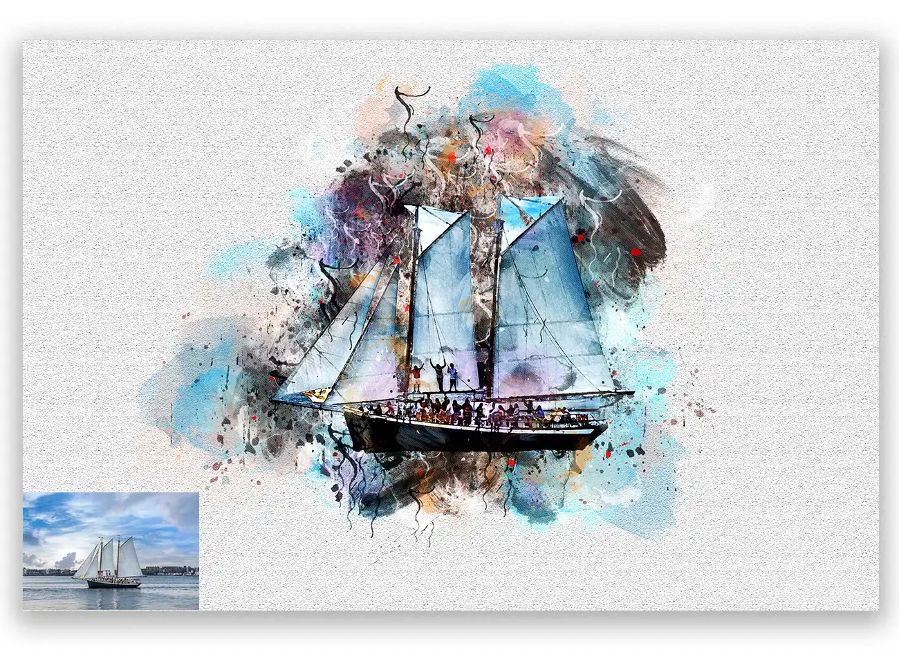 Hand Drawing Photoshop Action - Free Download