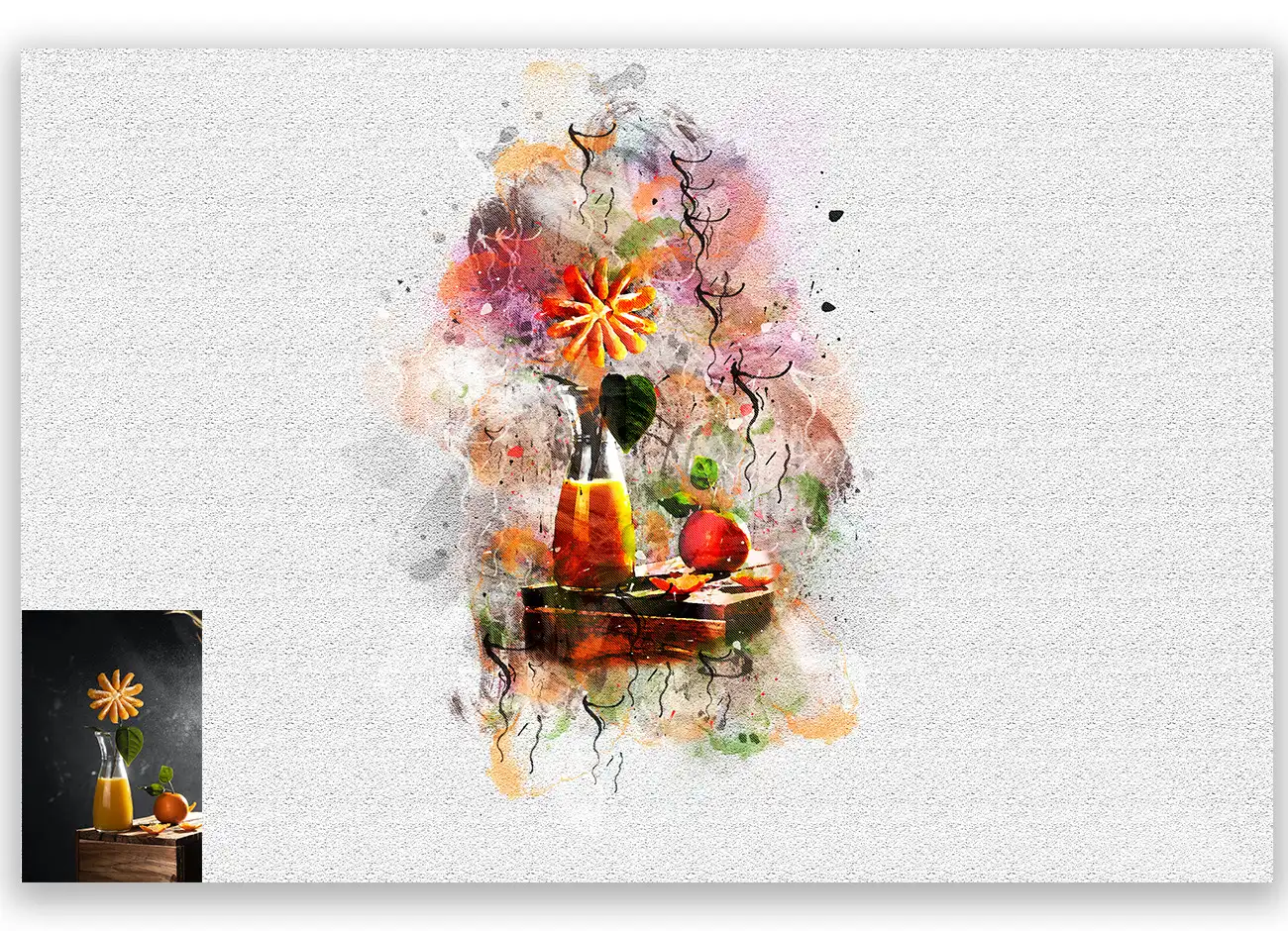 Hand Drawing Photoshop Action - Free Download