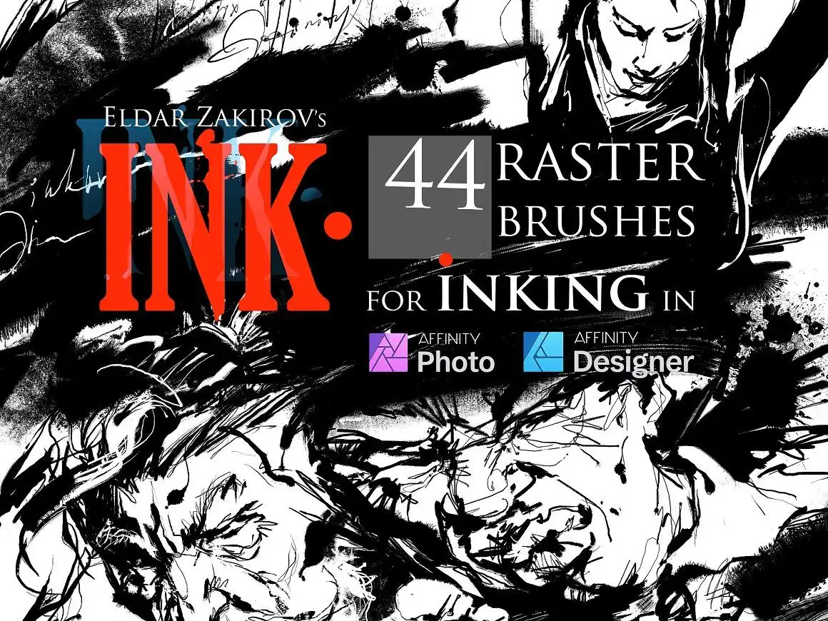 INK. Affinity Photo inking brush set - Free Download