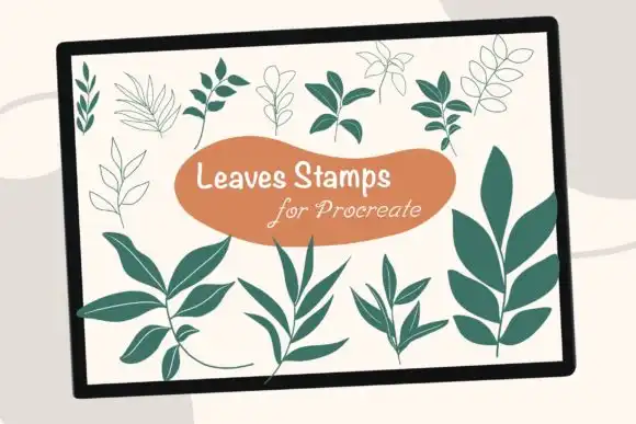 Leaves Procreate Brush Stamps Free Download
