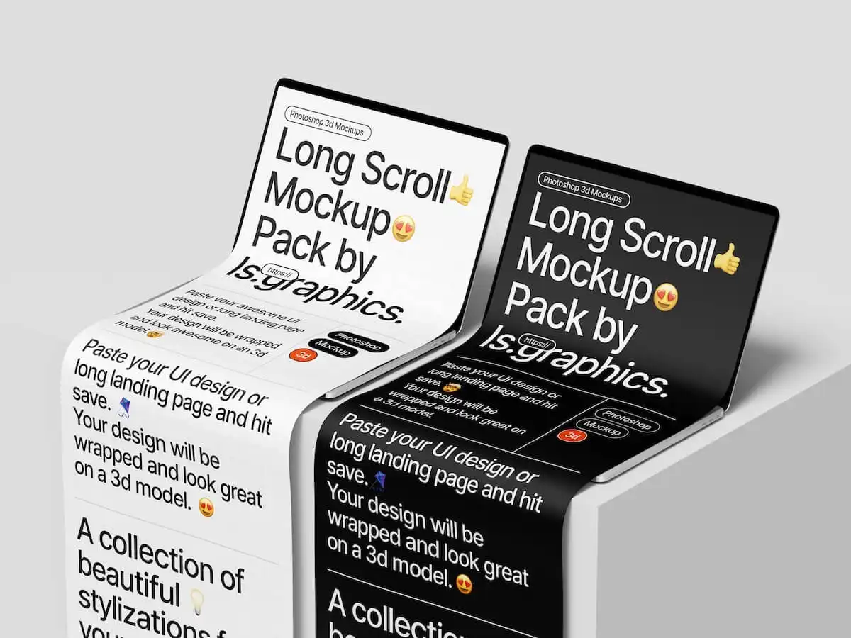 Long Scroll Mockups Free Download