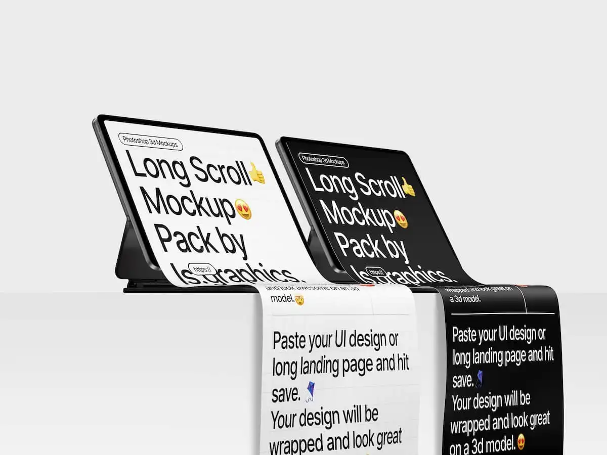 Long Scroll Mockups Free Download