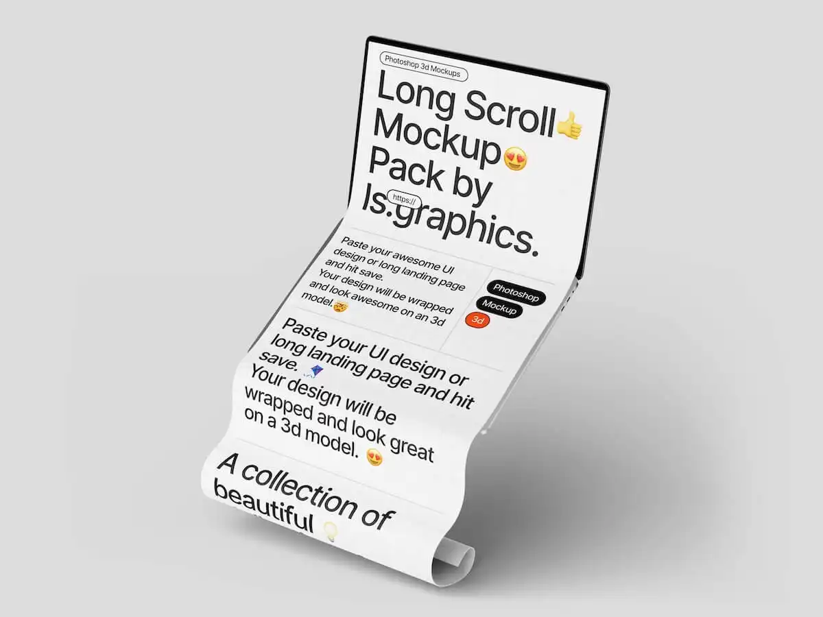 Long Scroll Mockups Free Download