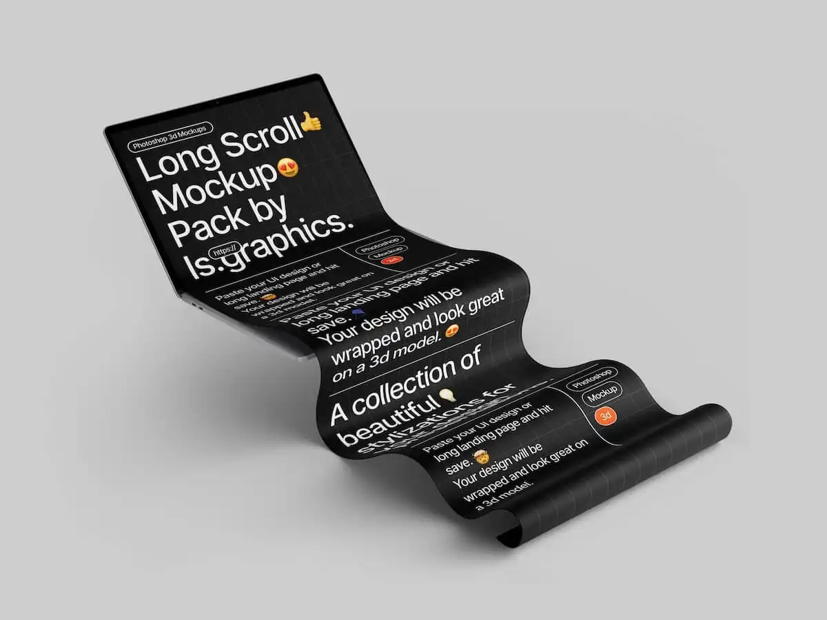 Long Scroll Mockups Free Download