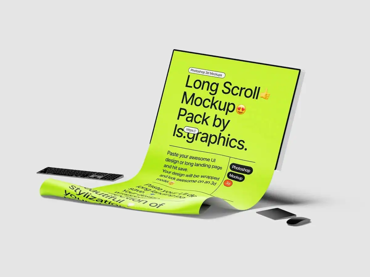 Long Scroll Mockups Free Download