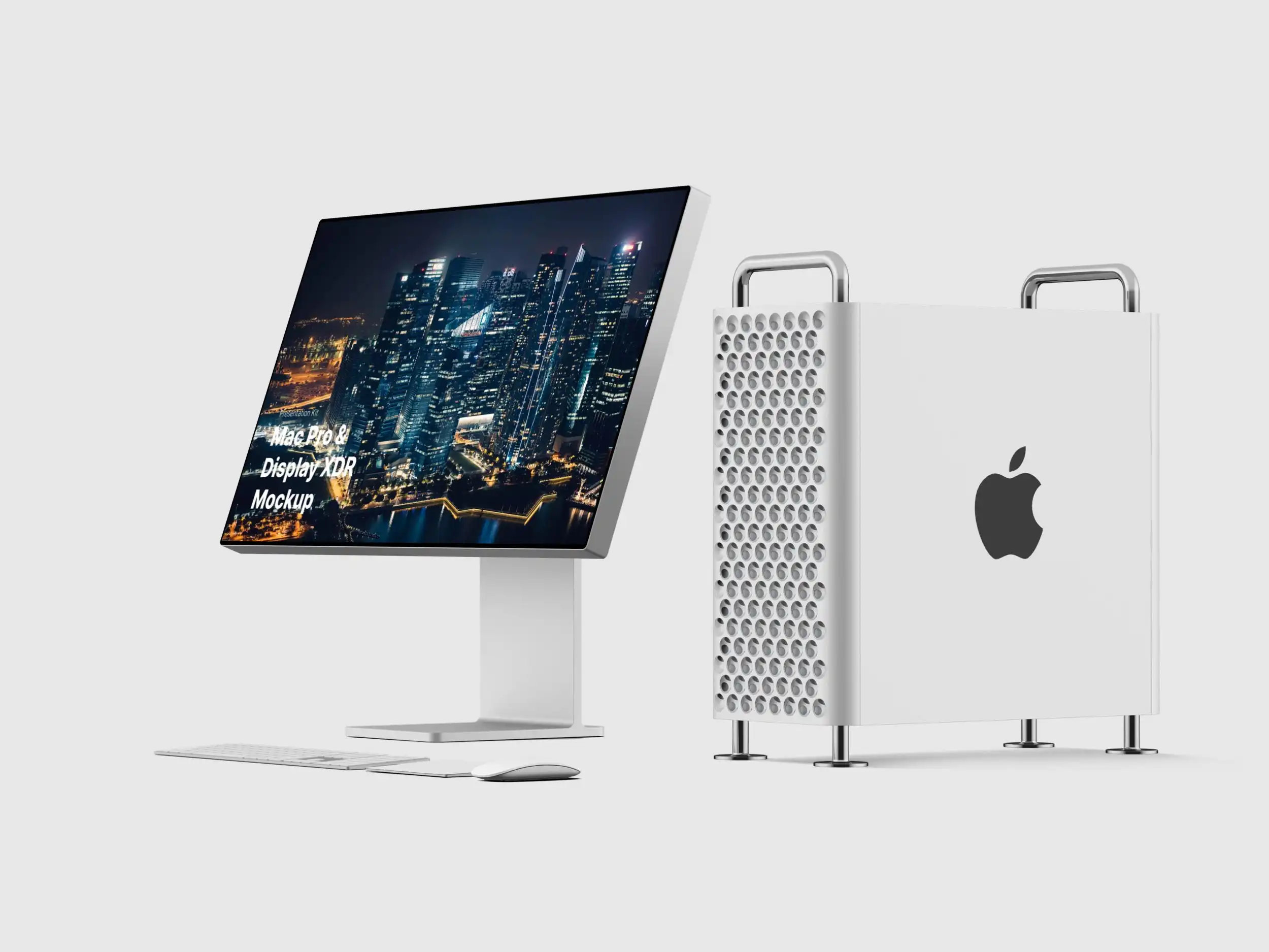 Mac Pro & Display XDR Mockups Free Download
